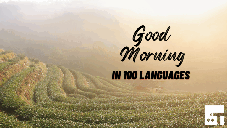 "Good Morning" in 100 different Languages - Torjoman